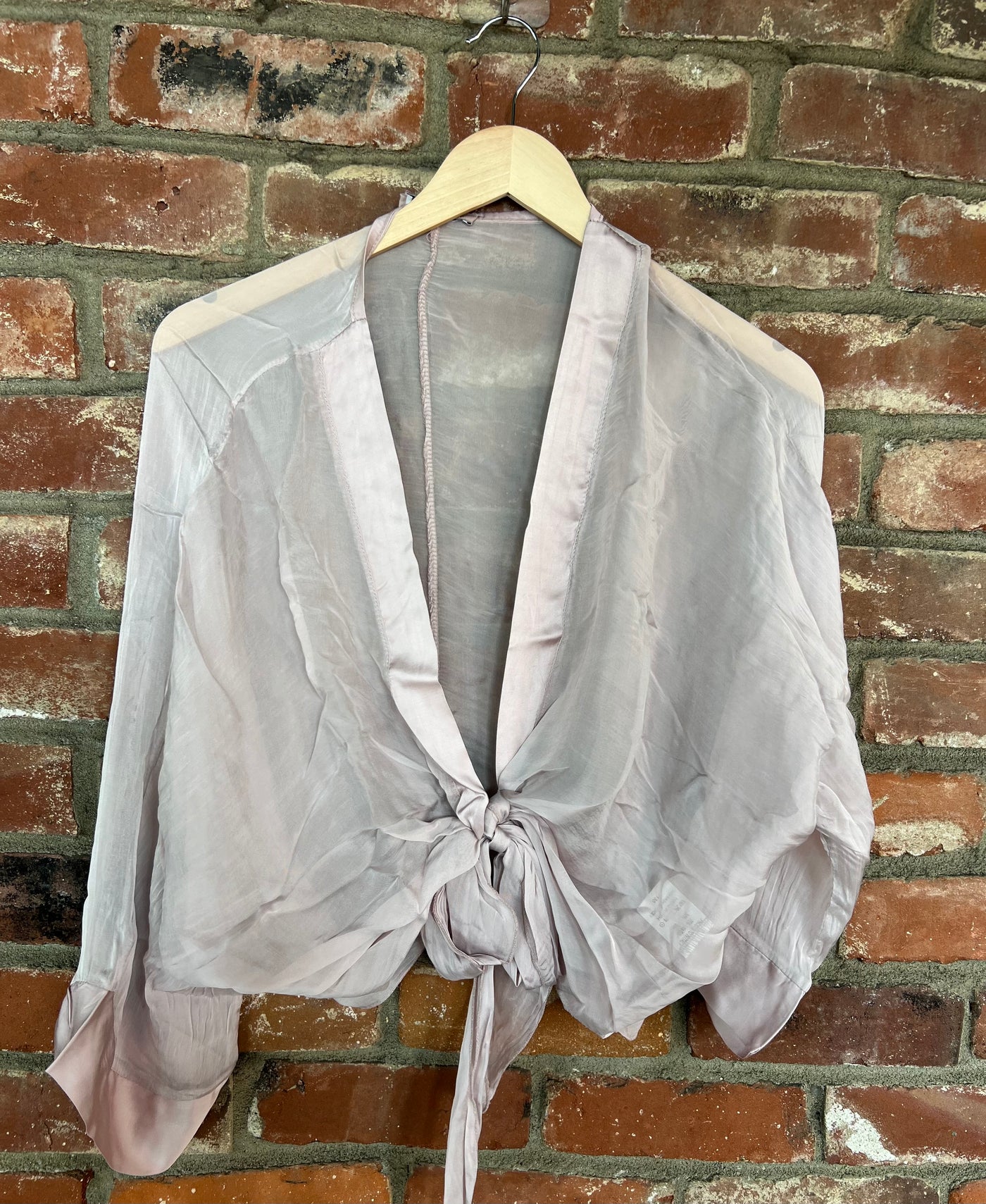 Silk Tie Front Shrug by 75 – 75° & Fuzzy