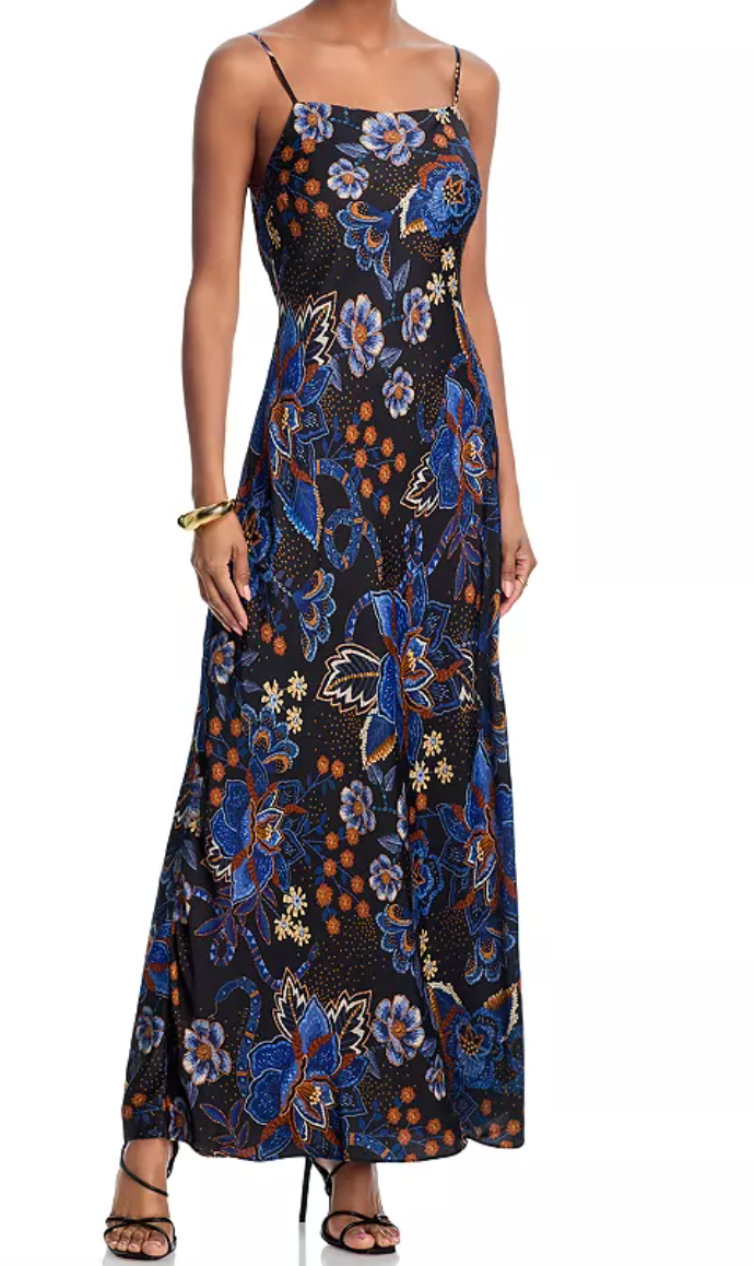 Snakes Bouquet Slip Maxi Dress by FARM RIO – 75° & Fuzzy