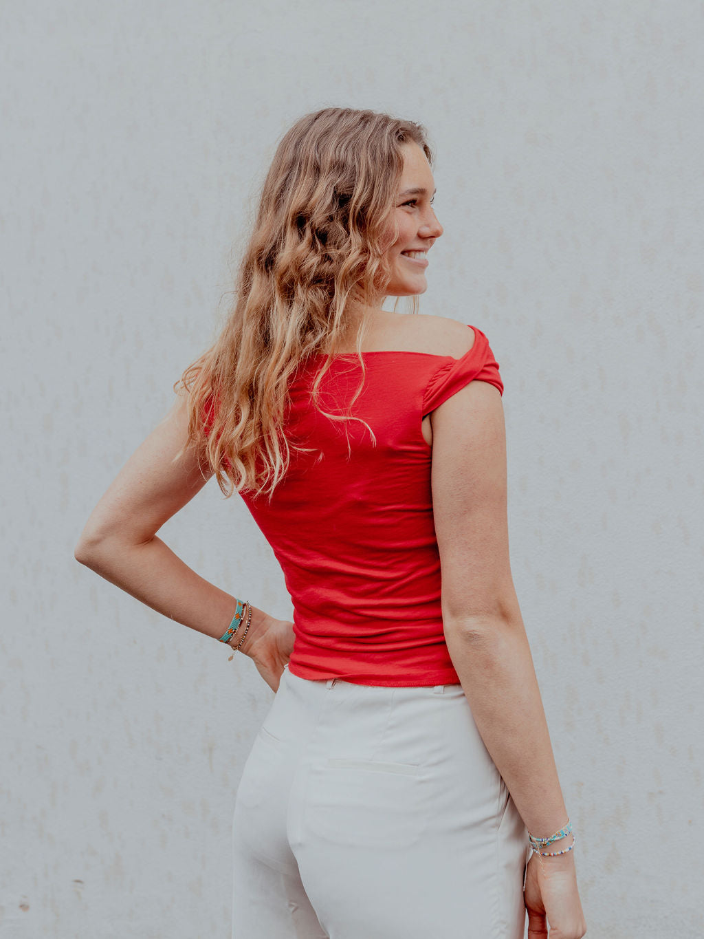 SAMMY Twisted Shoulder Tank by Velvet Graham & Spencer – 75° & Fuzzy